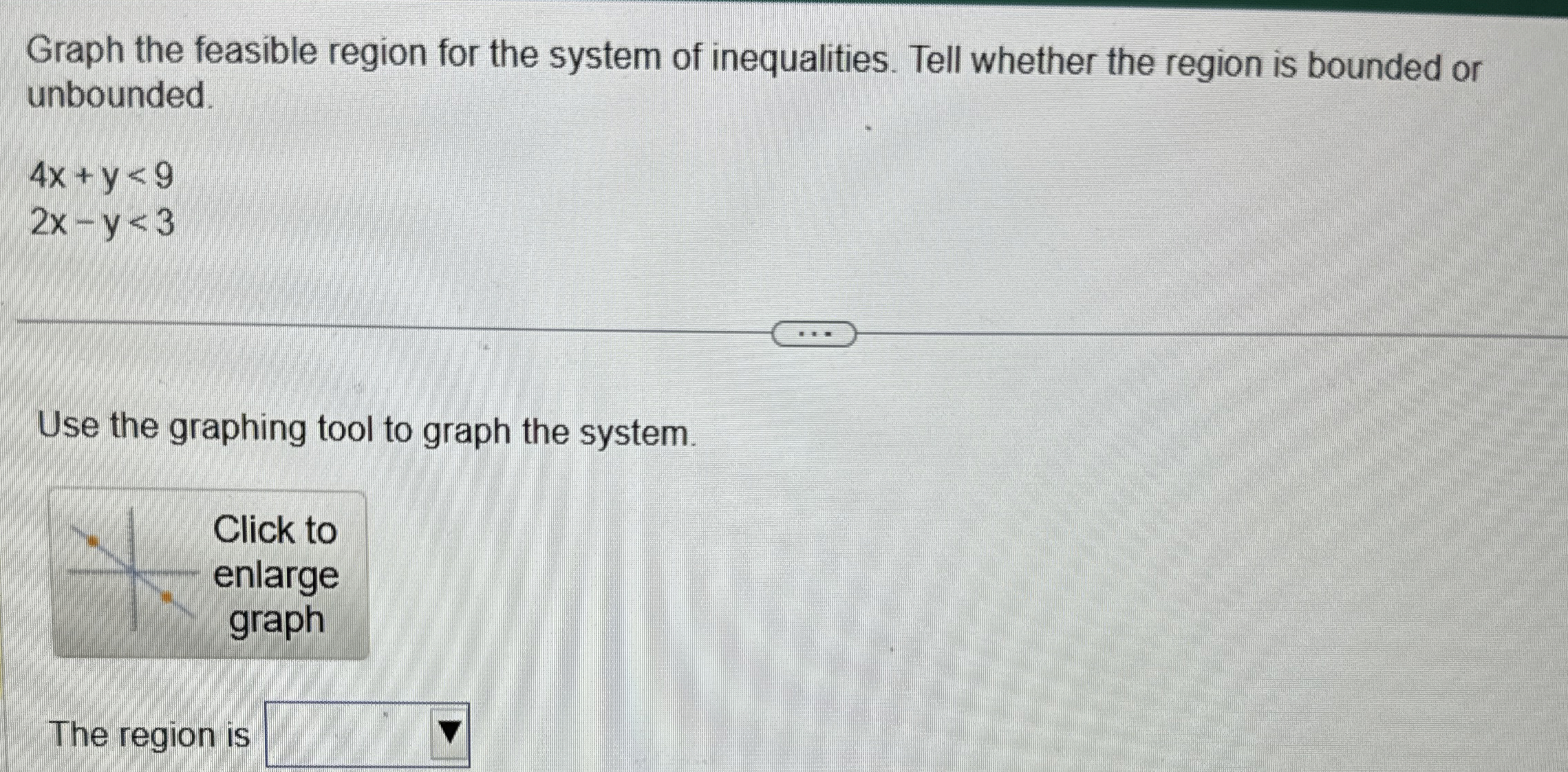 Solved Graph the feasible region for the system of | Chegg.com