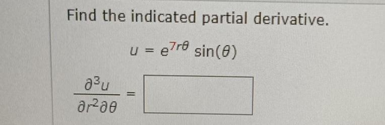 Solved Find the indicated partial | Chegg.com