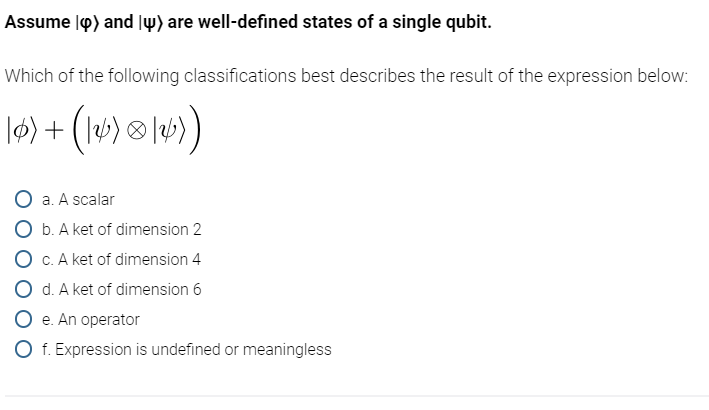 Solved Assume |φ: and |Ψ: are well-defined states of a | Chegg.com