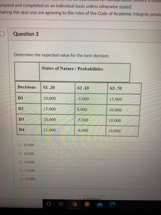 Solved empted and completed on an individual basis unless | Chegg.com