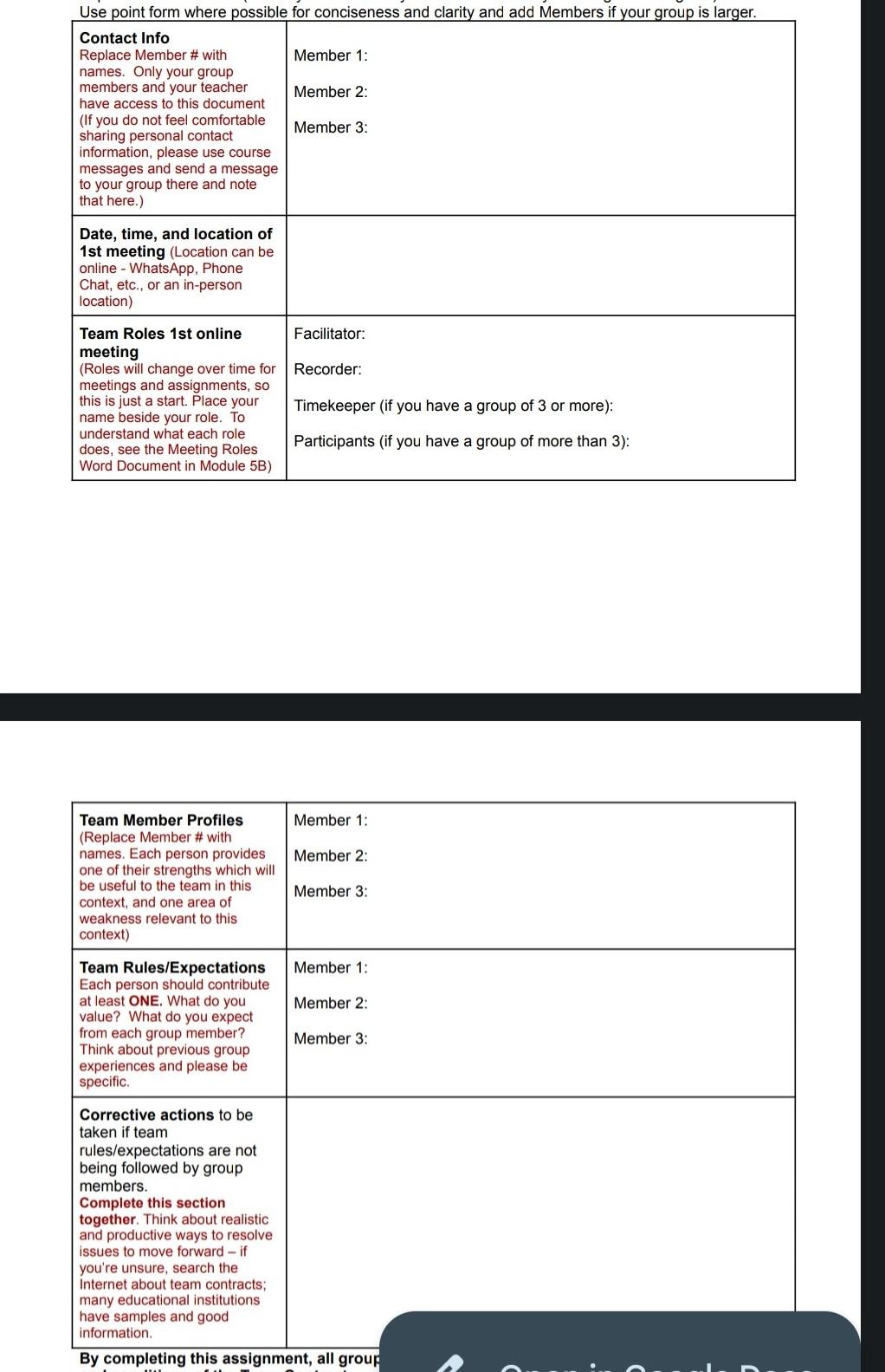 Use point form where possible for conciseness and | Chegg.com