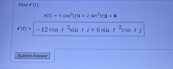 Solved Find r′(t) | Chegg.com