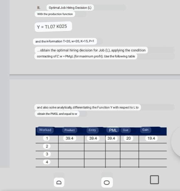 Solved and the information T=20,w=20,K=15,P=1 .obtain the | Chegg.com