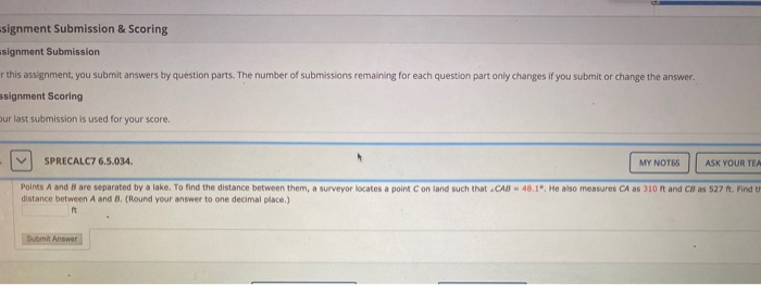 Solved signment Submission & Scoring signment Submission r | Chegg.com