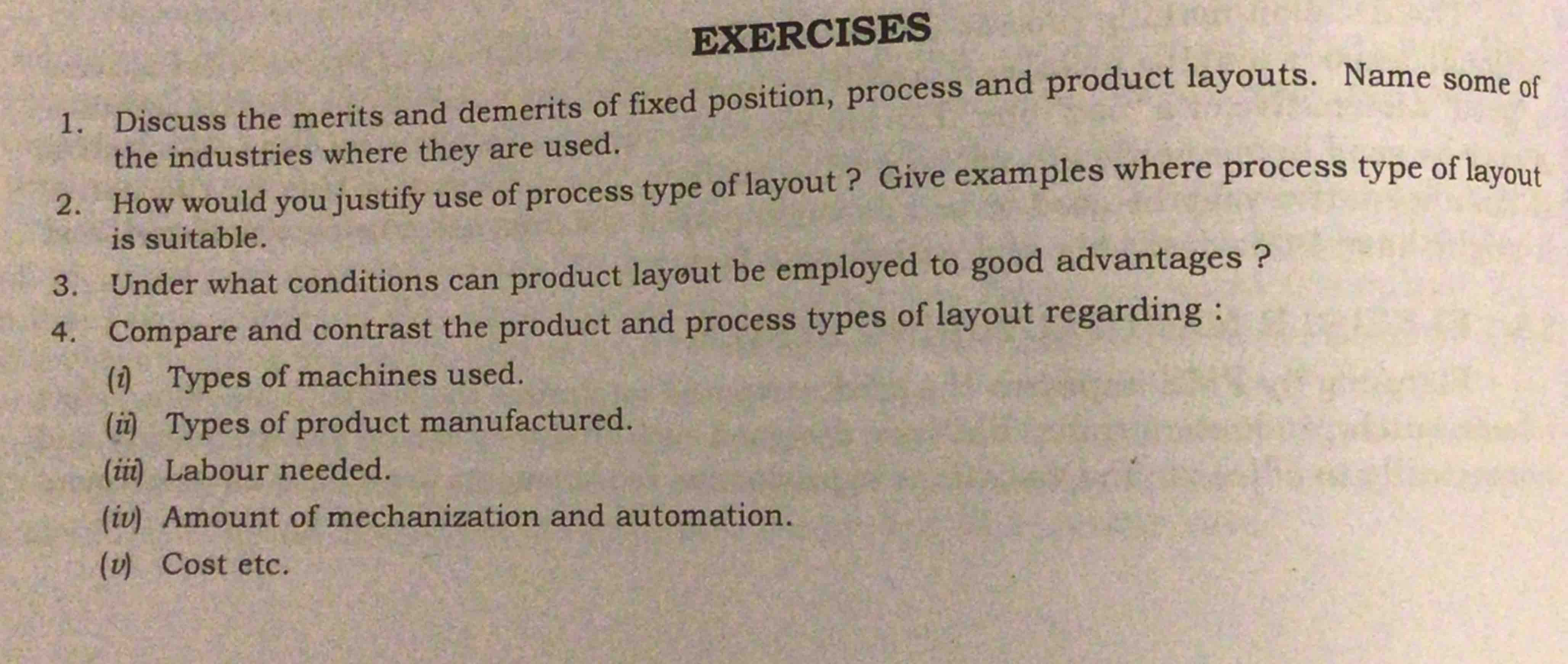 Solved EXERCISESDiscuss the merits and demerits of fixed | Chegg.com