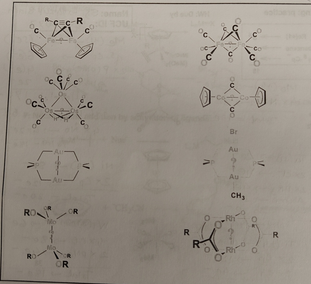 Solved Determine The Electron Count From The Following