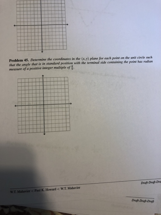Solved Problem 45. Determine the coordinates in the (x,y) | Chegg.com