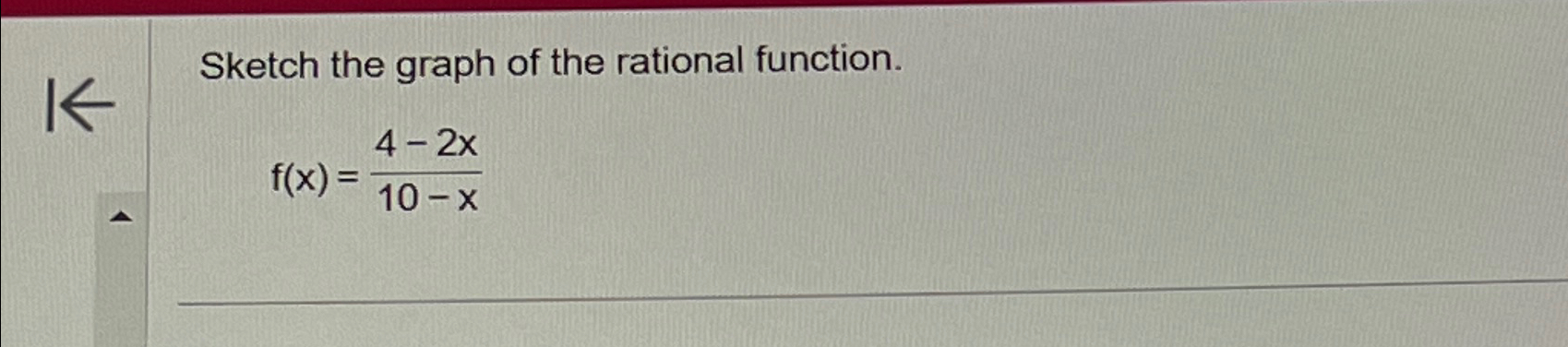Solved Sketch the graph of the rational | Chegg.com
