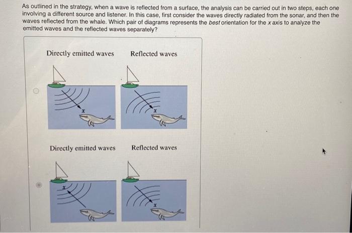 Solved Part B Consider the waves emitted from the sonar | Chegg.com