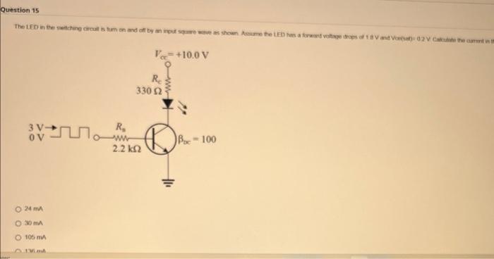 Solved Calculate the collector current for the circuit, | Chegg.com