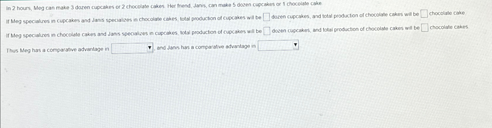 Solved In 2 ﻿hours, Meg can make 3 ﻿dozen cupcakes or 2 | Chegg.com