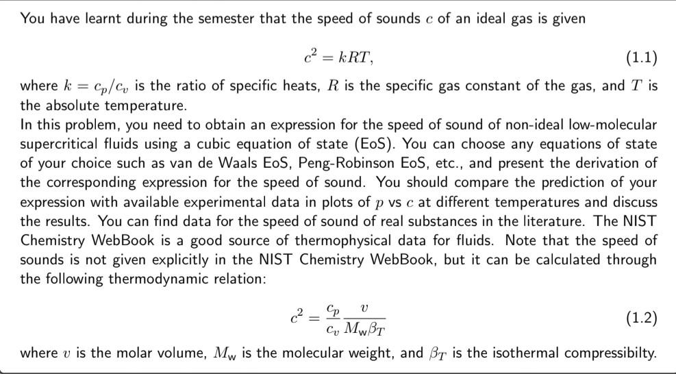 Solved You have learnt during the semester that the speed of | Chegg.com
