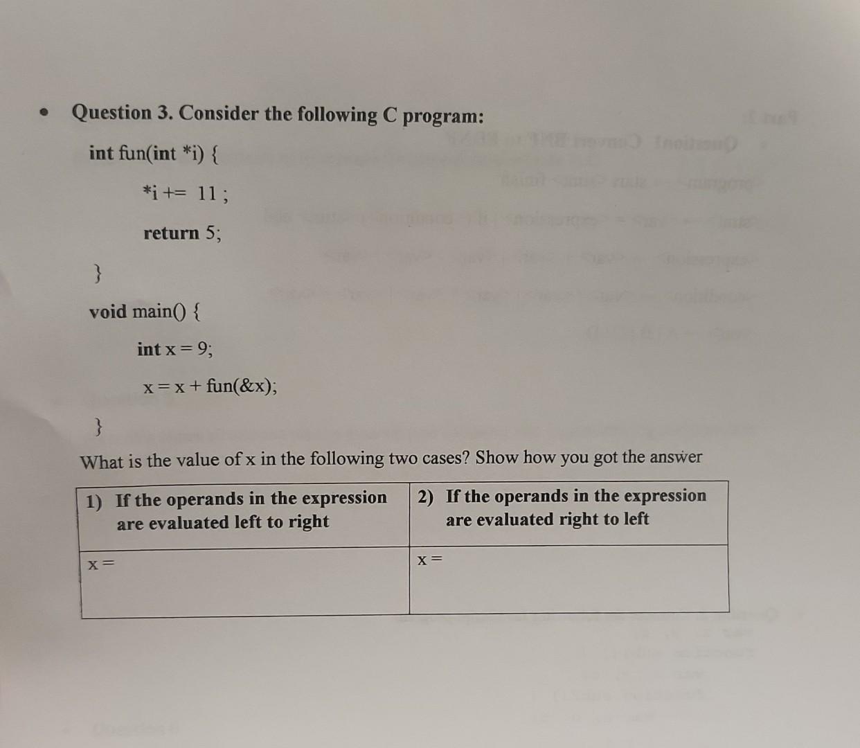 Solved ∗i+=11; | Chegg.com
