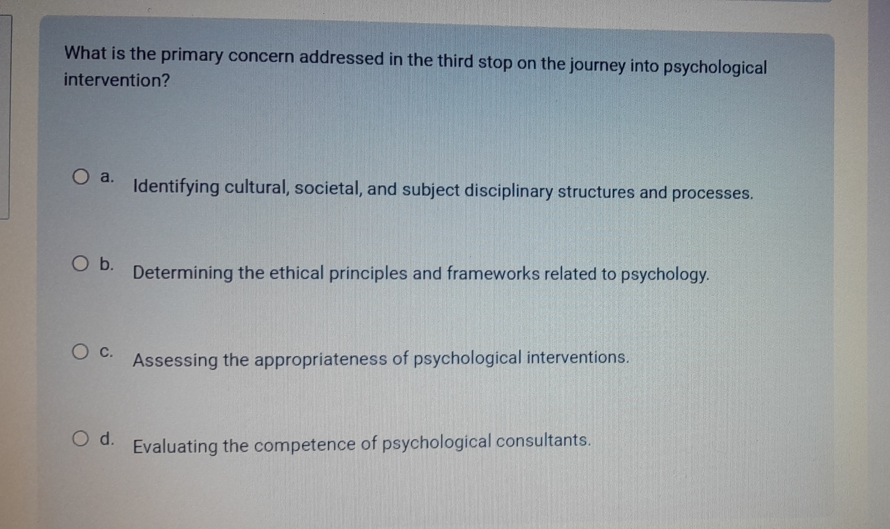 Solved What is the primary concern addressed in the third | Chegg.com