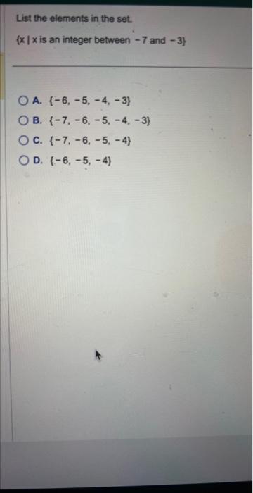 Solved List the elements in the set. {x∣x is an integer | Chegg.com