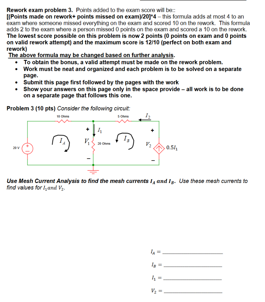 Solved Rework exam problem 3. ﻿Points added to the exam | Chegg.com