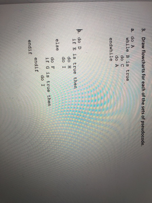 Solved 3. Draw flowcharts for each of the sets of | Chegg.com