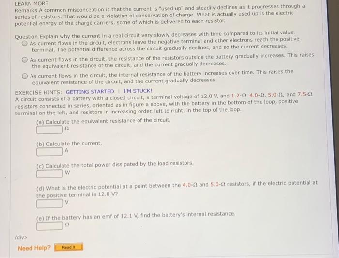 Solved LEARN MORE Remarks A common misconception is that the | Chegg.com
