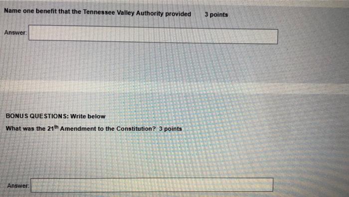 BONU QUESTION S: Write below What was the 21th | Chegg.com