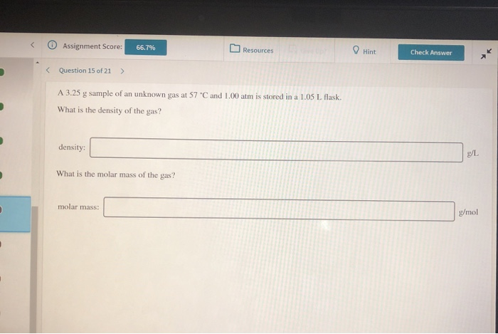 Solved Assignment Score: 66.7% Resources Hint Check Answer | Chegg.com