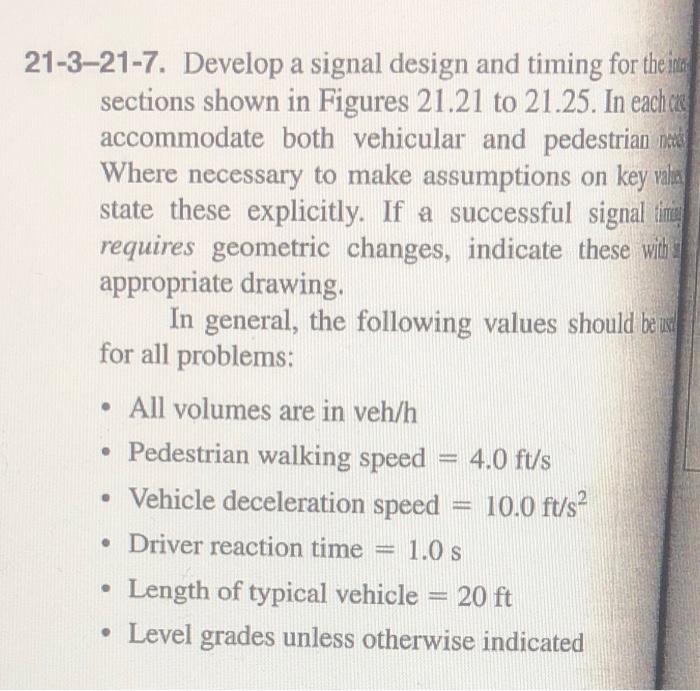 Solved 21-3-21-7. Develop a signal design and timing for the | Chegg.com