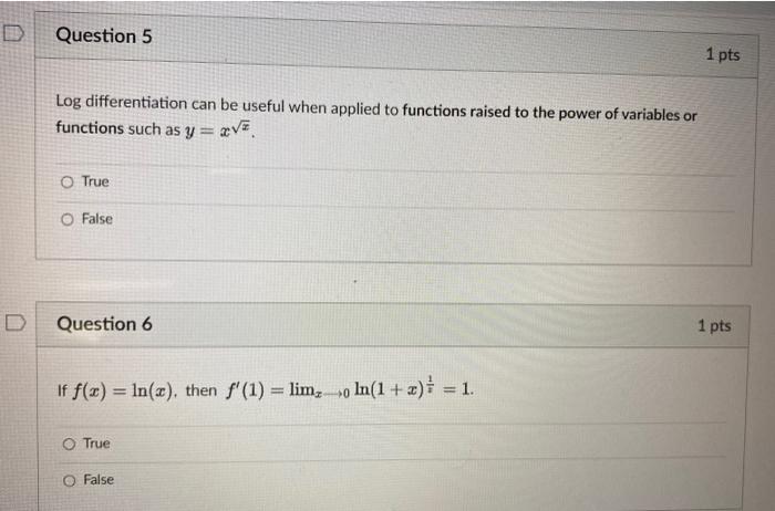 Solved Log differentiation relies on the chain rule as well | Chegg.com