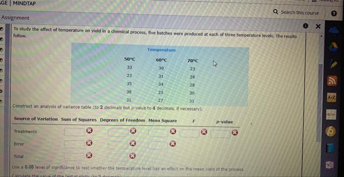 Solved -GE MINDTAP Q Search this course Assignment To study | Chegg.com