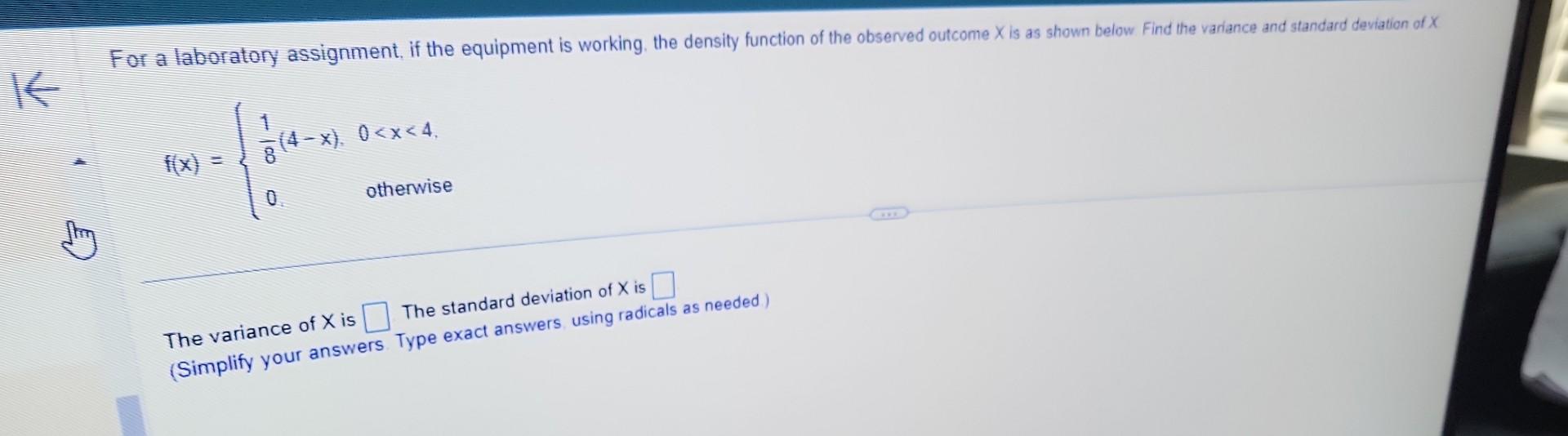 Solved For a laboratory assignment, if the equipment is | Chegg.com