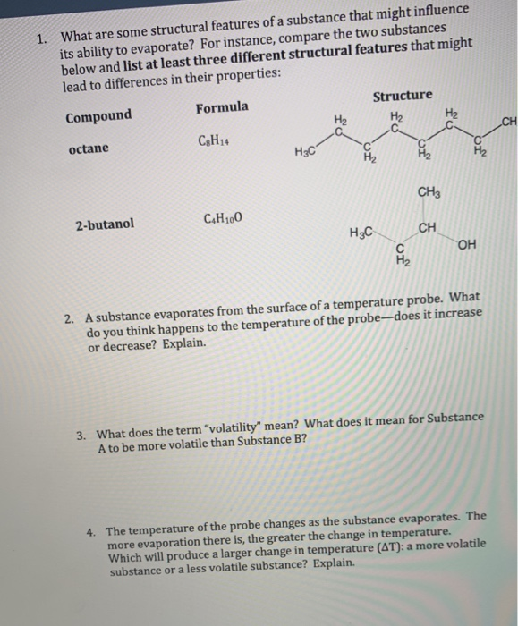 Solved 2. Two of the liquids, n-pentane and 1-butanol, had | Chegg.com