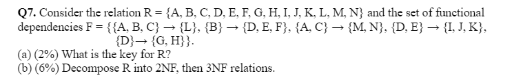 Solved Q7. ﻿Consider the relation | Chegg.com