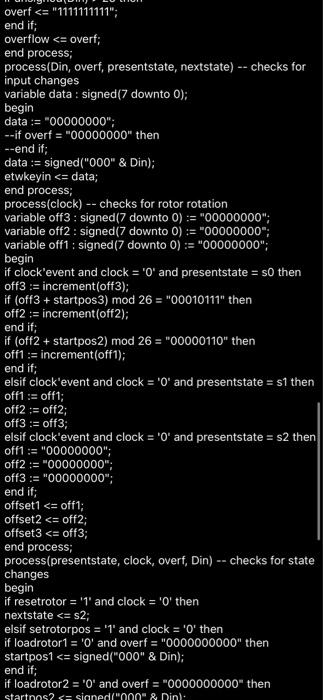 i'm designing a Rotor based Encryption machine . plz | Chegg.com
