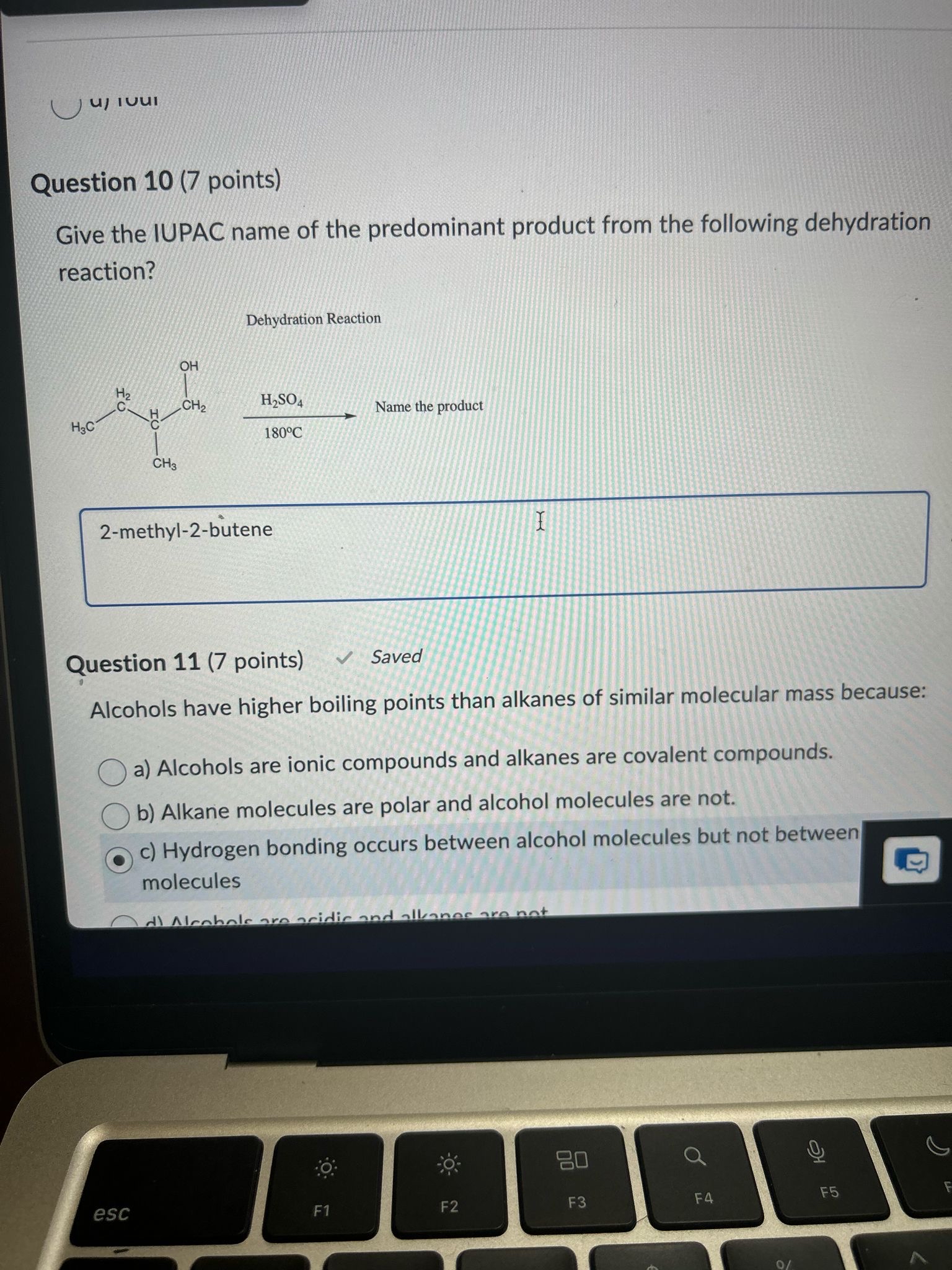 Solved IvuiQuestion 10 (7 ﻿points)Give the IUPAC name of the | Chegg.com