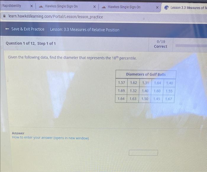 Solved Glven the following data, find the diameter that | Chegg.com