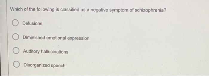 Solved Which of the following is classified as a negative | Chegg.com