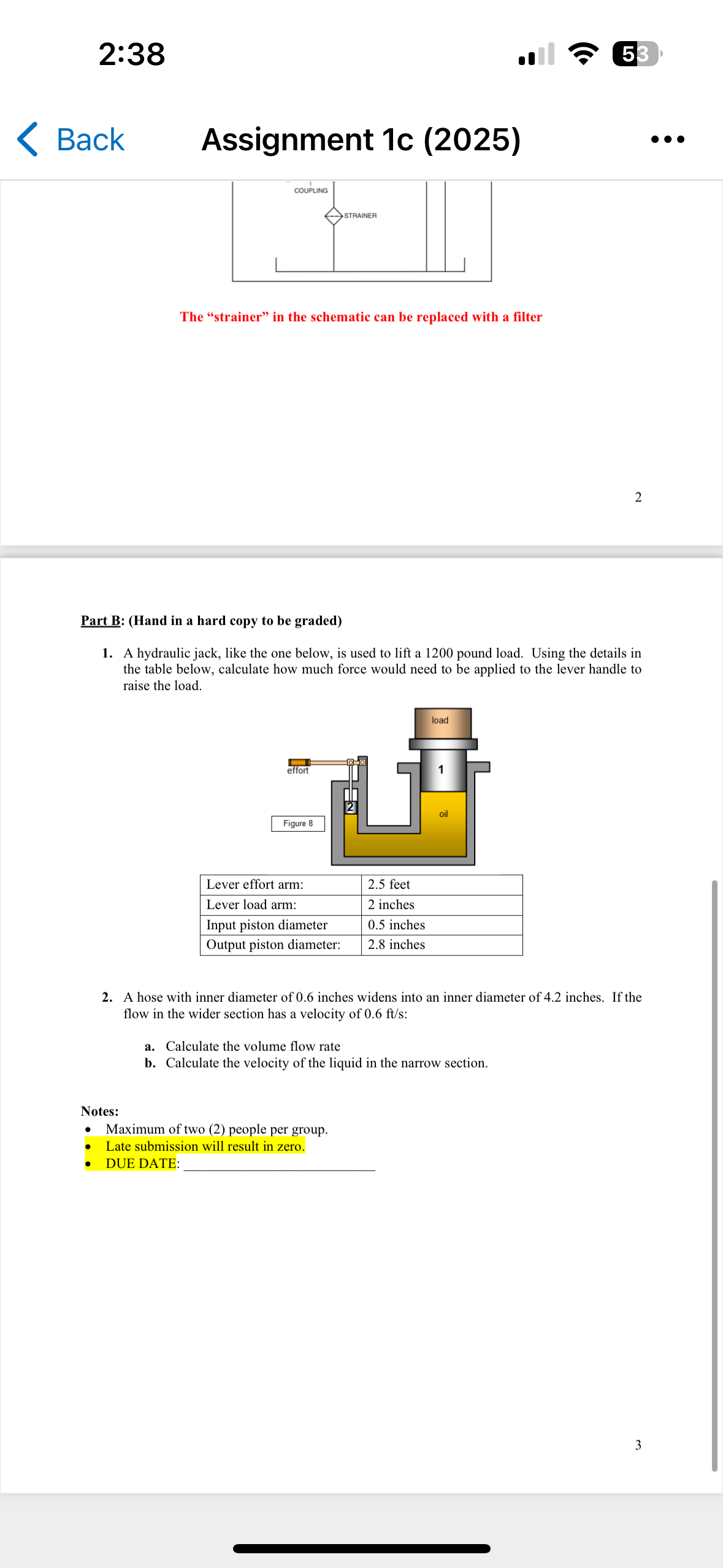 2:38BackAssignment 1c (2025)Part B: (Hand in a hard | Chegg.com
