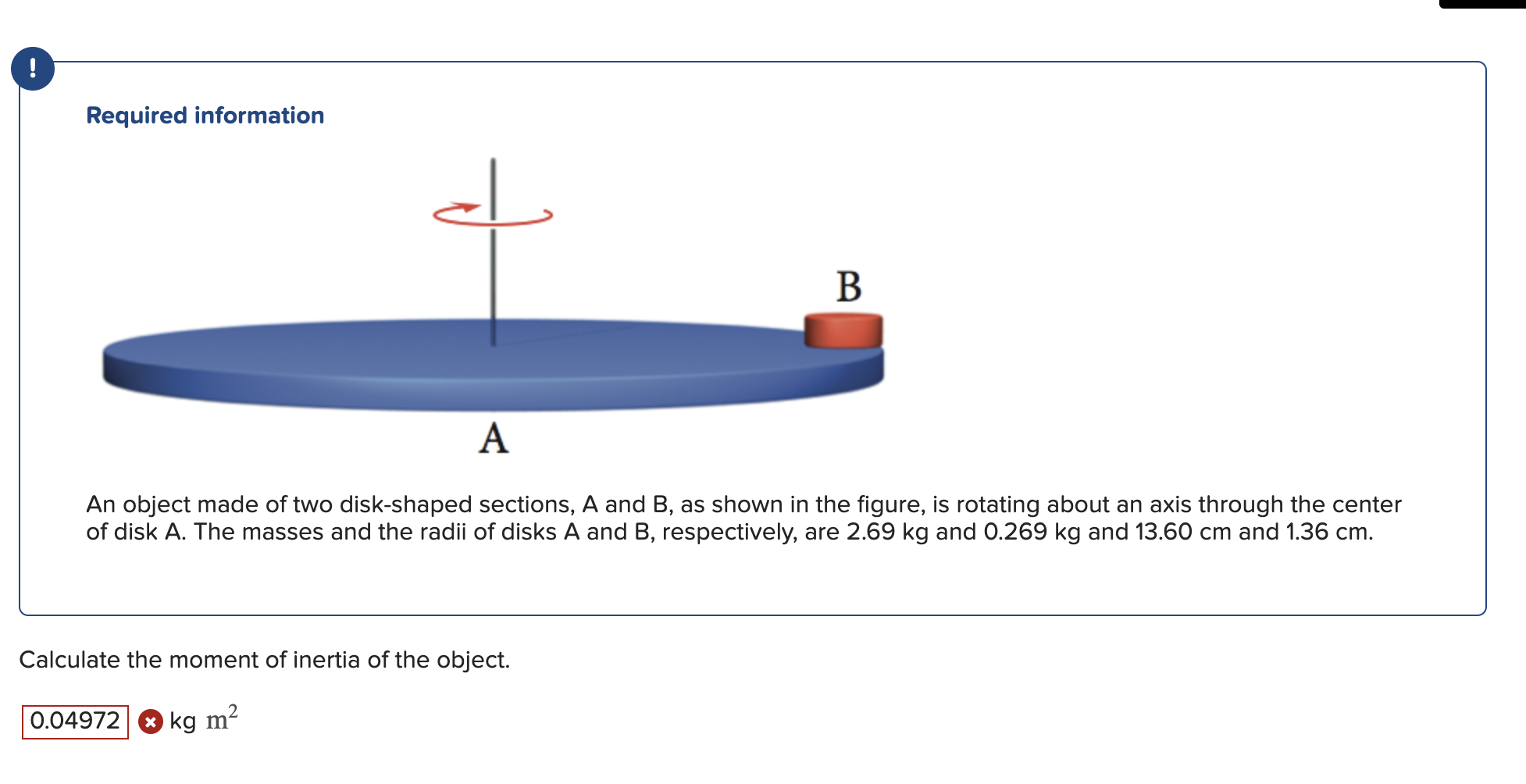 Required informationAn ﻿object made of ﻿two | Chegg.com