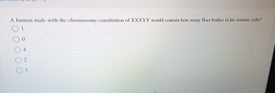 Solved A human male with the chromosome constitution of | Chegg.com