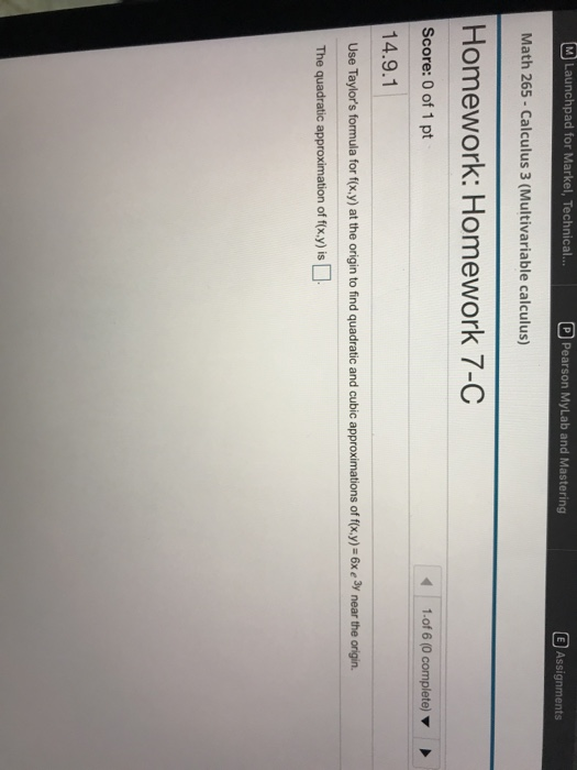 Solved M Launchpad for Markel, Technical... | Pearson Mylab | Chegg.com