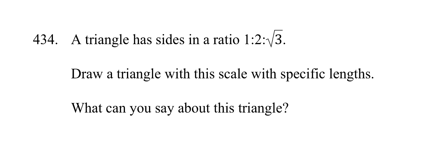 Solved A triangle has sides in a ratio 1:2: 32.Draw a | Chegg.com