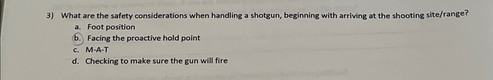 Solved What are the safety considerations when handling a | Chegg.com