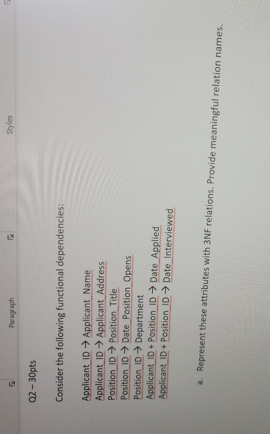 Q2-30pts Consider the following functional | Chegg.com