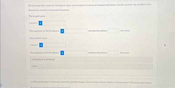 Solved Computer output giving descriptivestatistics for the | Chegg.com