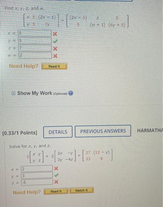 Solved Find x,y,z, and w. | Chegg.com