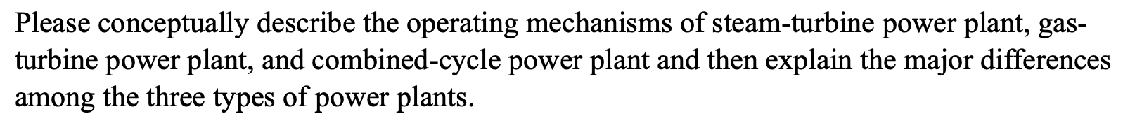 Solved Please conceptually describe the operating mechanisms | Chegg.com