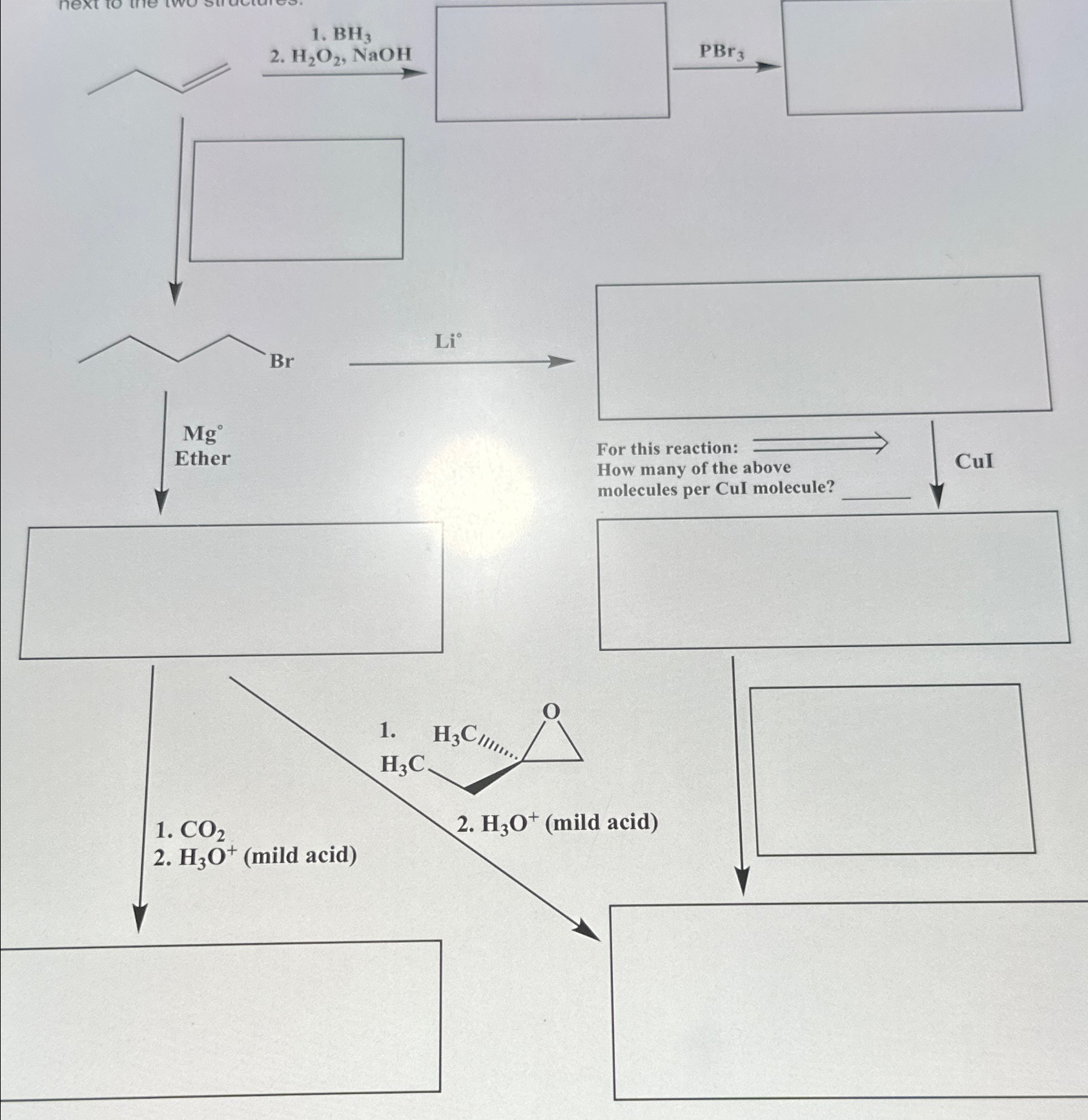 Solved For this reaction: How many of the above CuI | Chegg.com