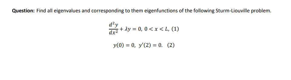Question: Find all eigenvalues and corresponding to | Chegg.com