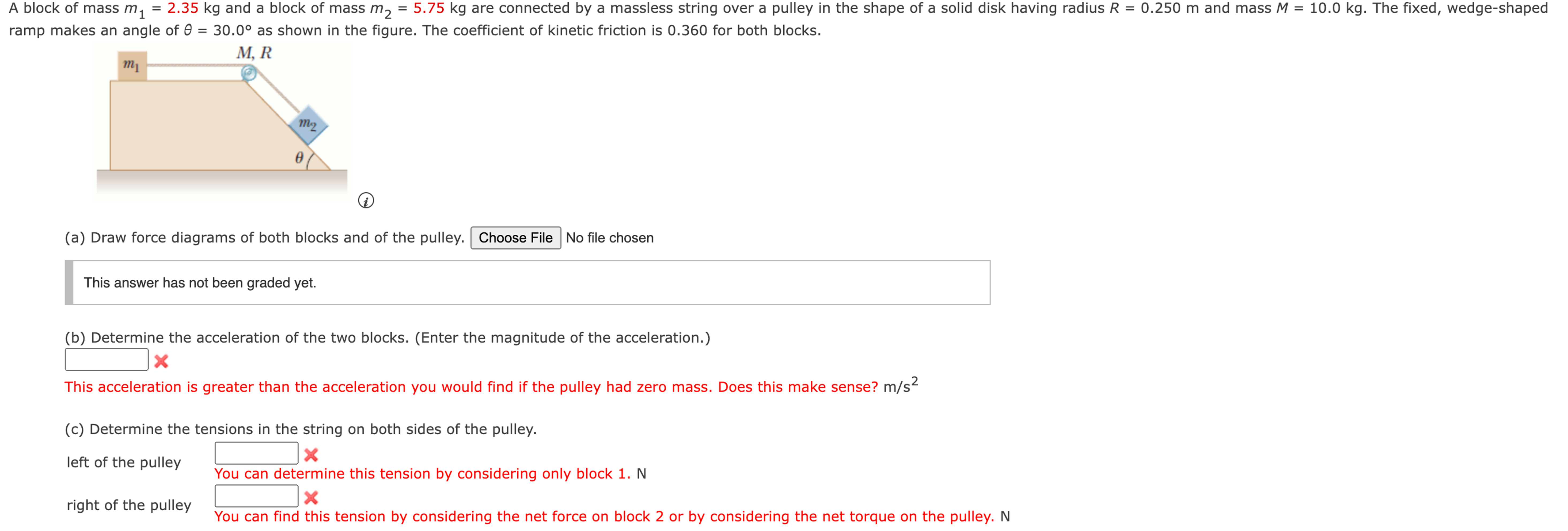 Solved ramp makes an angle of θ=30.0° ﻿as shown in the | Chegg.com
