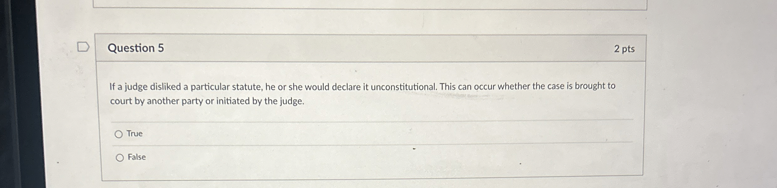 Solved Question 52 ﻿ptsIf a judge disliked a particular | Chegg.com
