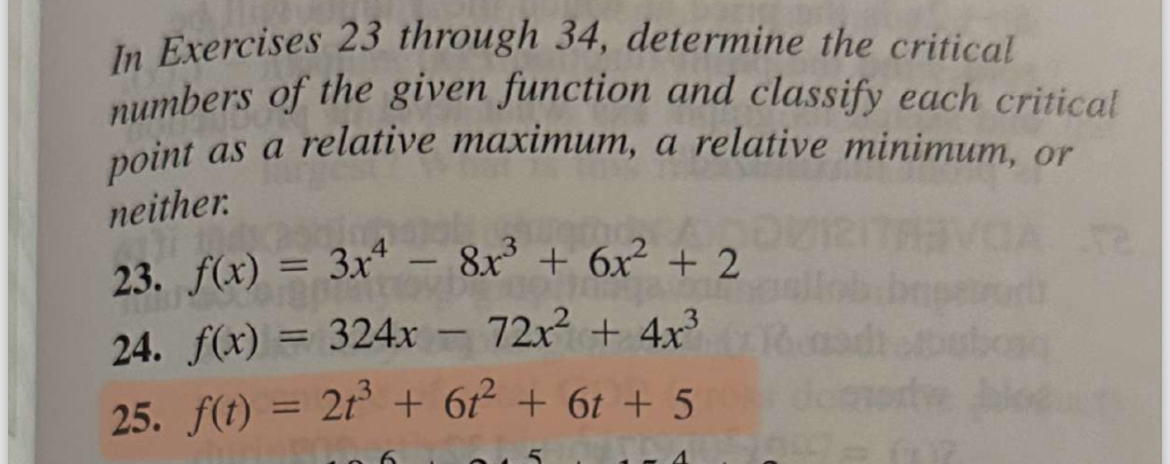 Solved In Exercises 23 ﻿through 34, ﻿determine the critical | Chegg.com