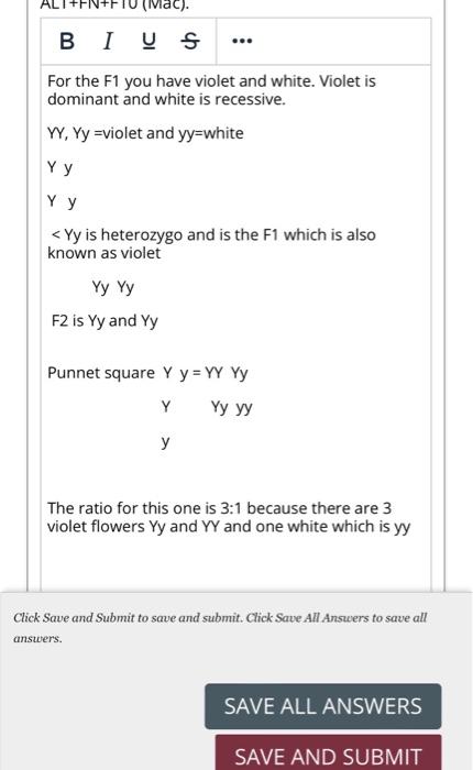 Solved -ITENTE ... (Mac). B I US For the F1 you have violet | Chegg.com